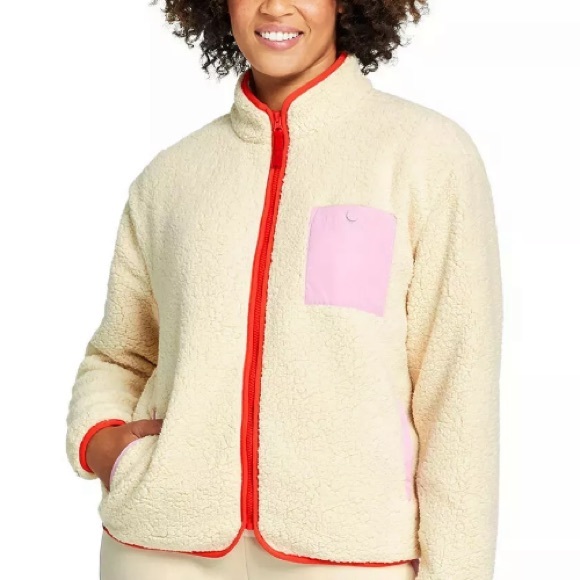 Lego | Jackets & Coats | Lego X Target Womens Cream Red Sherpa Fleece ...